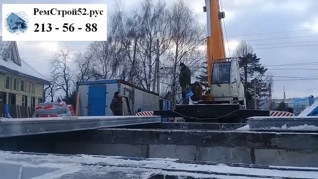 Отзыв о строительстве дома в коттеджном п. Дубенки. Ход строительства из теплоблоков. РемСтрой 52