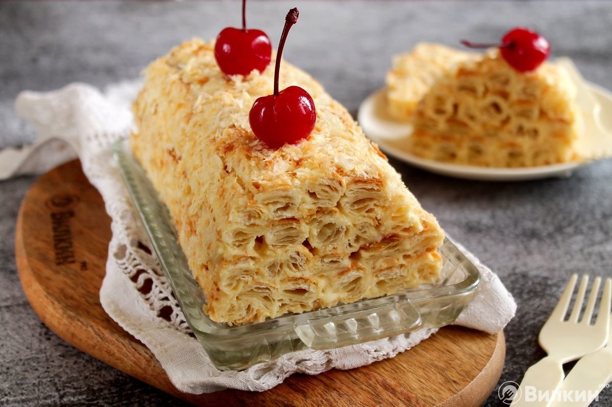 НАПОЛЕОН,  но намного проще! РУЛЕТ "ПОЛЕНО'