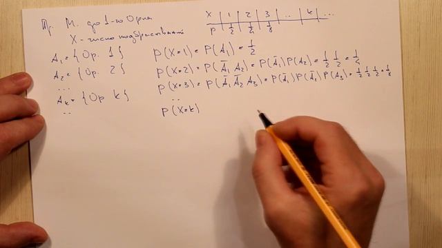 Геометрическое распределение. Тема