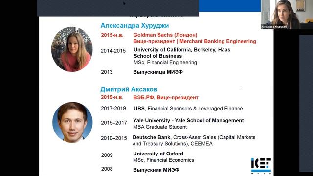 Александра Хуруджи - выпускница бакалавриата МИЭФ 2013 года