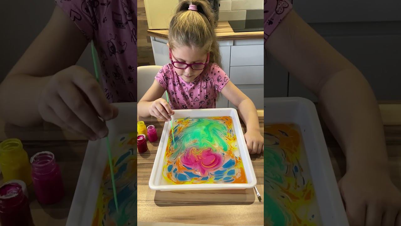 Рисование в технике Эбру. Рисование на Воде