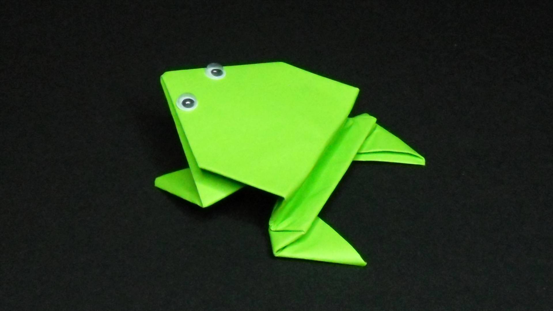 Как сделать Прыгающую Лягушку из бумаги своими руками без клея | Оригами Лягушка, которая прыгает