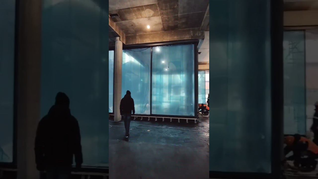 #элитнаянедвижимость Промежуточная проверка установленных алюминиевых панорамных окон и дверей.