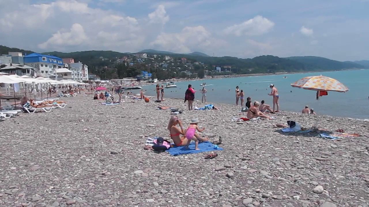 Пляж Чайка Лазаревское 12 июня 2017