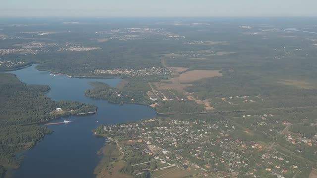 Посадка самолета в Москве (Шереметьево).
