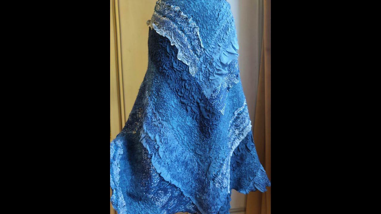 Валяная с шёлком юбка-трансформер В стиле кантри