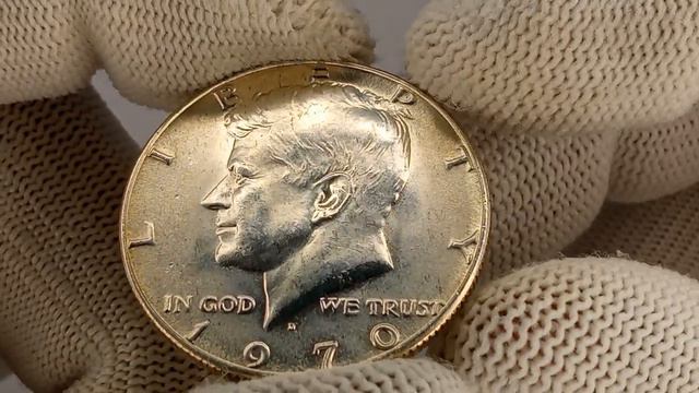 США ½ доллара, 1970 года. Отметка монетного двора D  Денвер.