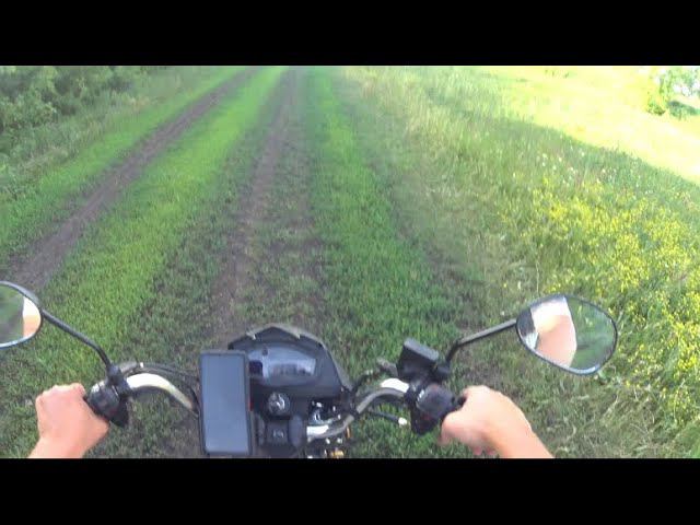 Преодолеваем первые километры на мопеде PROMAX ALPHA PRIDE 130. Разгоняем до 80км