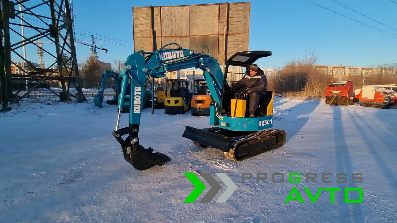 Японский миниэкскаватор KUBOTA RX301 за 1 280 000 руб  89145783388 progress avto
