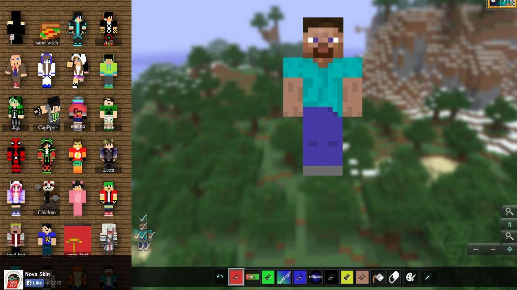 как создать скин на сайте Моды для Майнкрафт