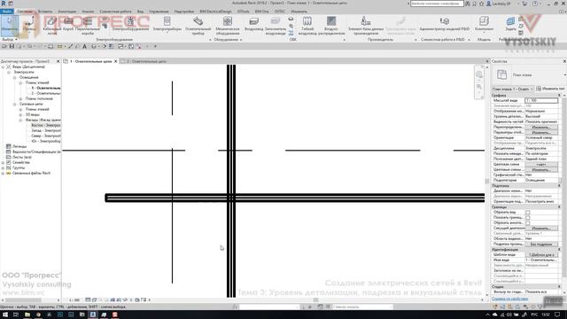3 Уровень детализации, подрезка и визуальный стиль