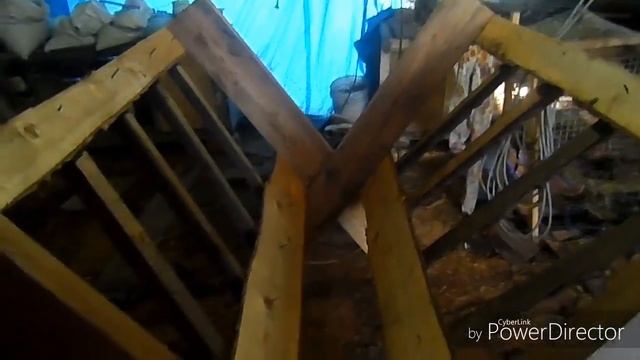 Сделали кормушку козам.