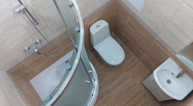 Ремонт в студии. Санузел