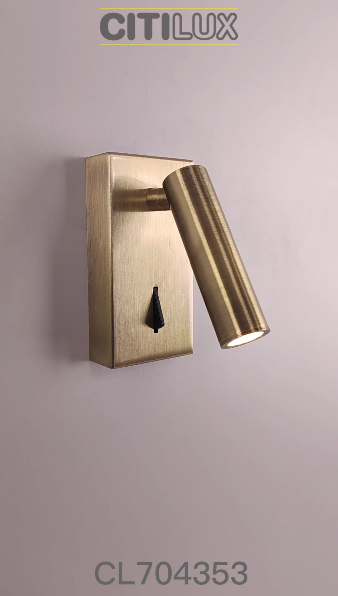 Citilux Декарт CL704353 LED Светильник поворотный с выключателем Бронза