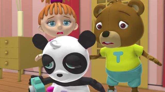 Tom and keri 18 - Panda’s family photo English for Kids Preschool - Том и Кэри на английском
