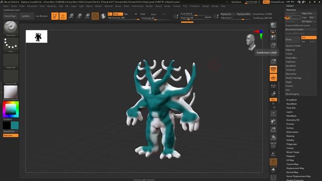 Armorpaint - Export Zbrush, Mesh, Texture, Unwrap UV Map, I