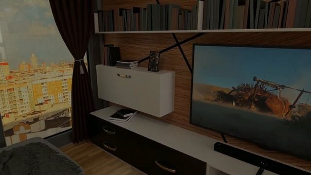 3D дизайн квартиры-студии. Blender 3D.