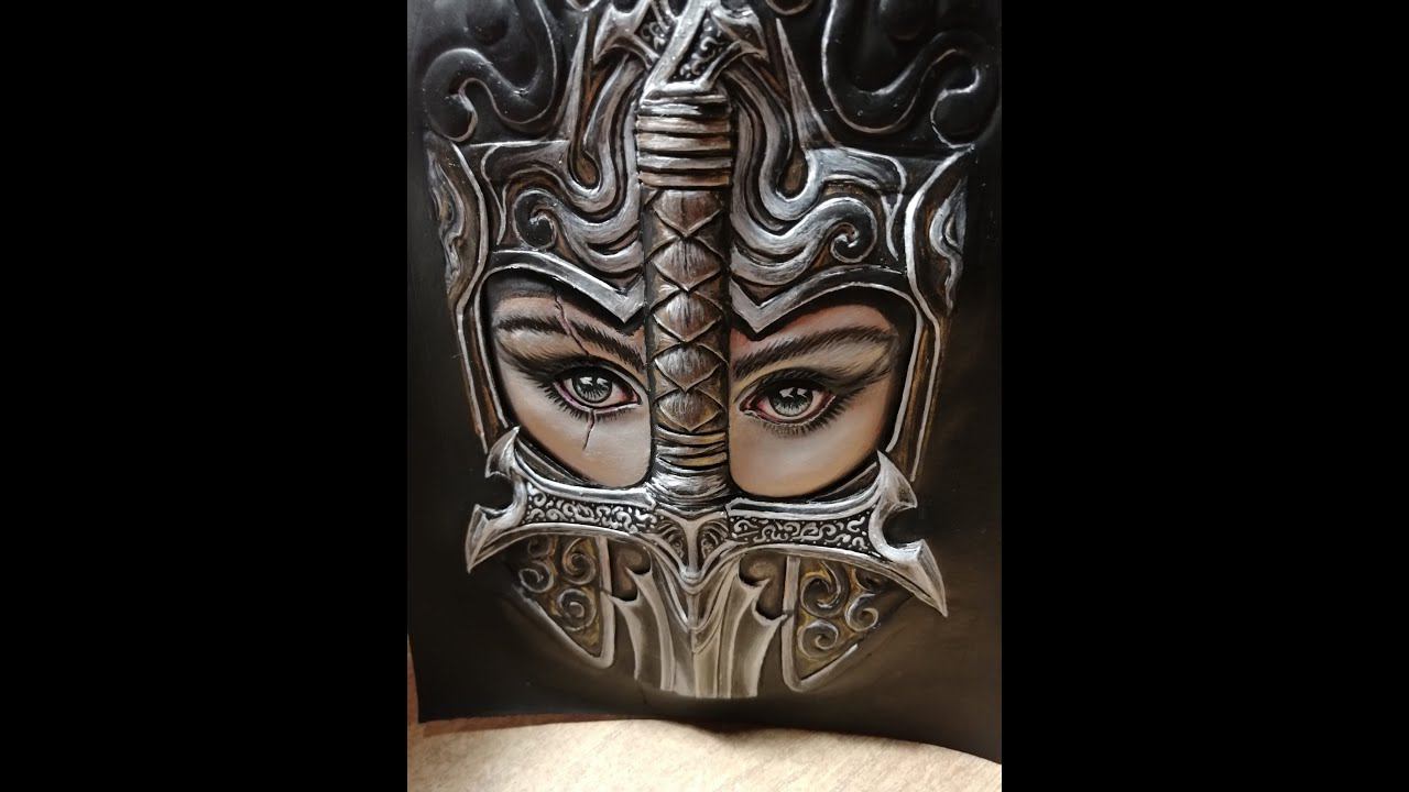 Сумка мужская, набедренная. Изделия из кожи. СКСтиль. Принцесса Арьята и её призрачный меч Тьмы.