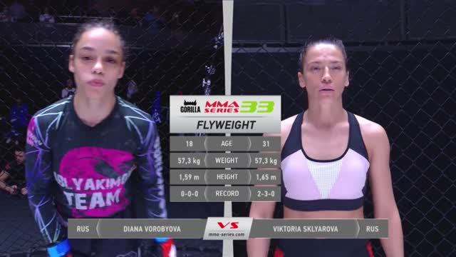 18 ЛЕТ ДЕБЮТ В ММА | ЗАВЕРШИЛА КАРЬЕРУ | Диана Воробьёва (Россия) – Виктория Склярова (Россия)