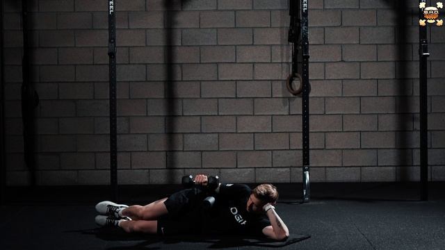 Отведение плеча лёжа на боку