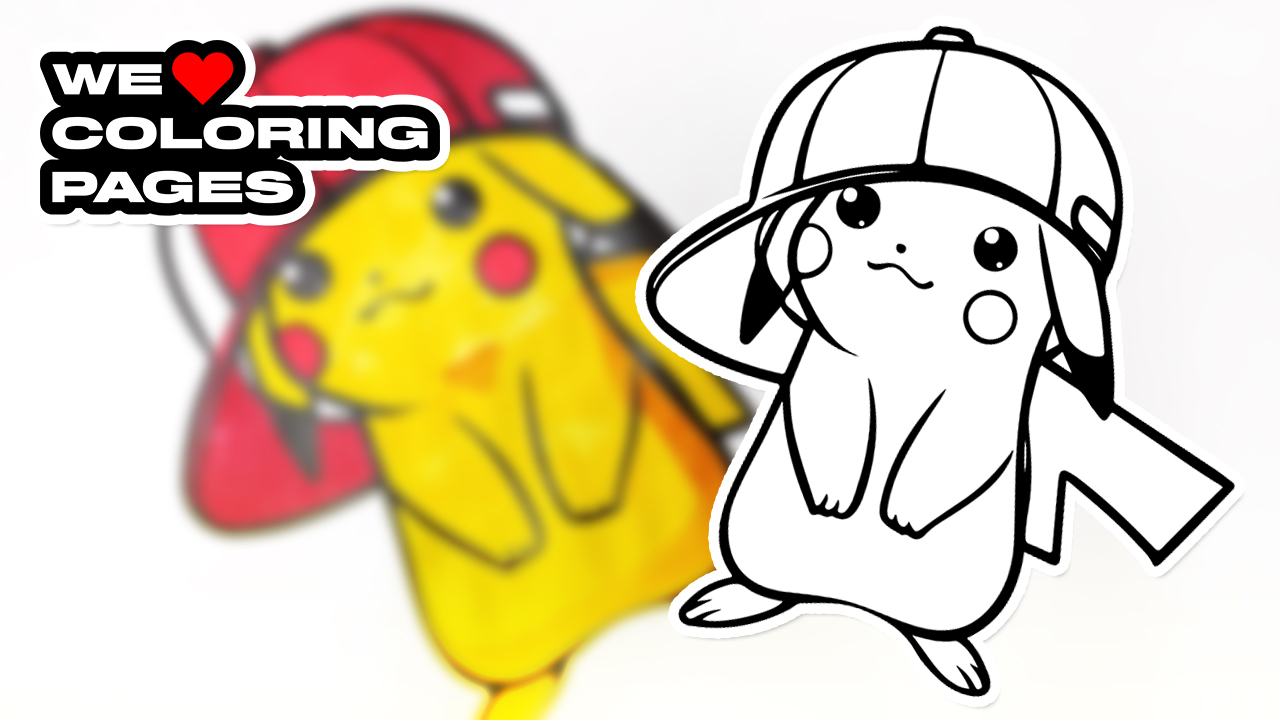 #95 Пикачу Покемон Раскраска | МЫ ❤️ РАСКРАСКИ