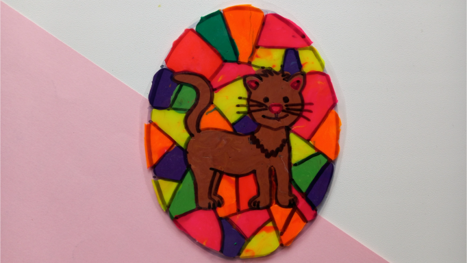 Мастер-класс для детей Витражная пластилинография