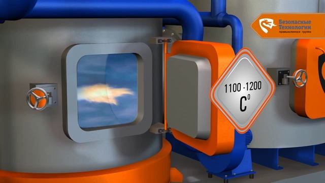 Инсинератор КТО-200.Ц. Утилизация жидких отходов