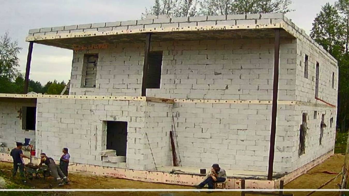 Дом с плоской крышей. Лебяжье 2022 часть II.
