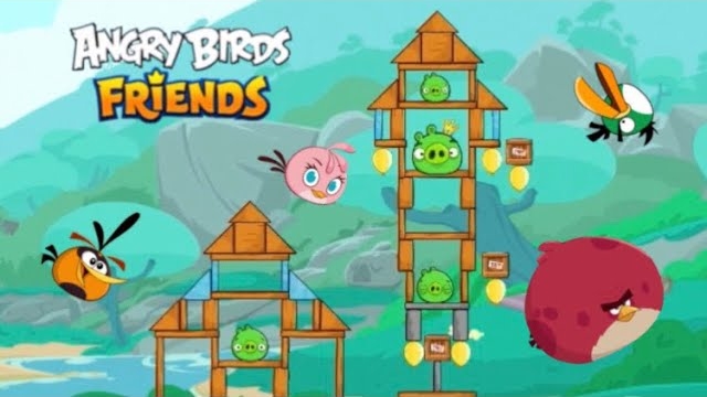 Играю за Бабблза, Хэла, Стеллу и Теренса в ANGRY BIRDS FRIENDS!