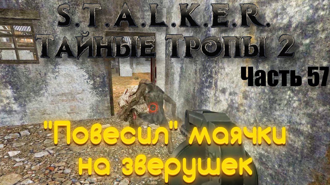 S.T.A.L.K.E.R. Тайные Тропы 2. Часть 57: "Повесил" маячки на зверушек.