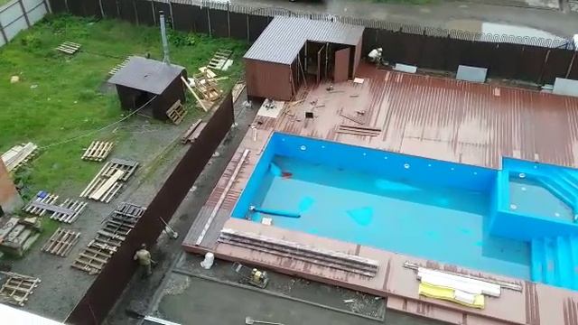 3 этап монтажа общественного бассейна под ключ.