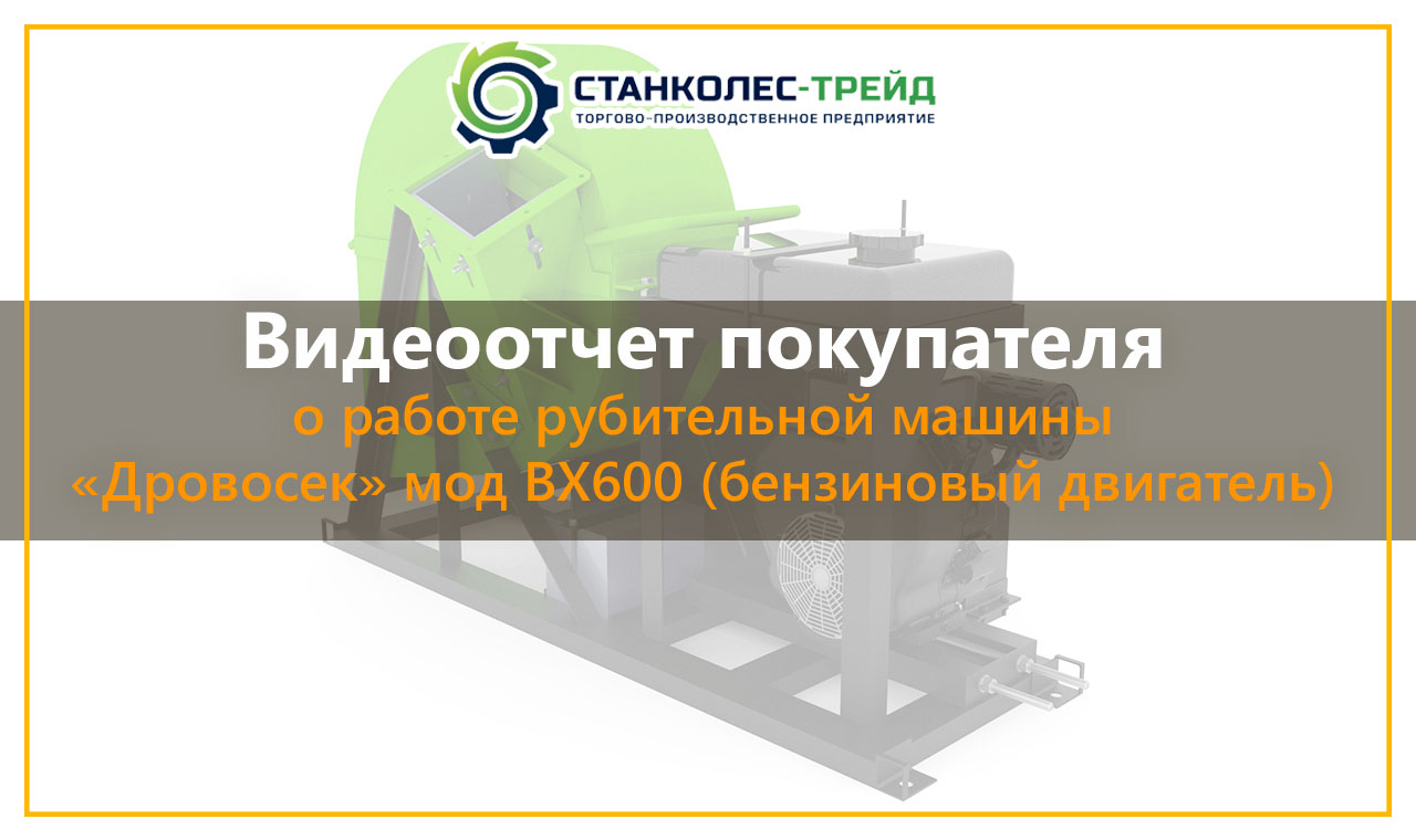 Рубительная машина Дровосек мод. ВХ600 (бензиновый двигатель).mp4