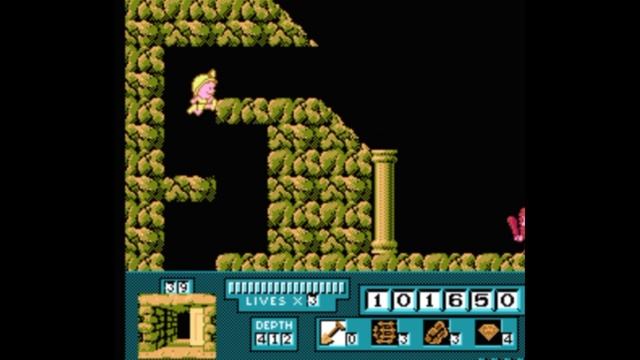 Dendy (Famicom,Nintendo,Nes) 8-bit Digger The Legend of the Lost City Cavern 4 Прохождение