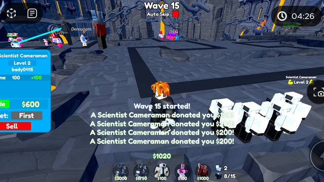 играю в роблокс [режим toilet town defense