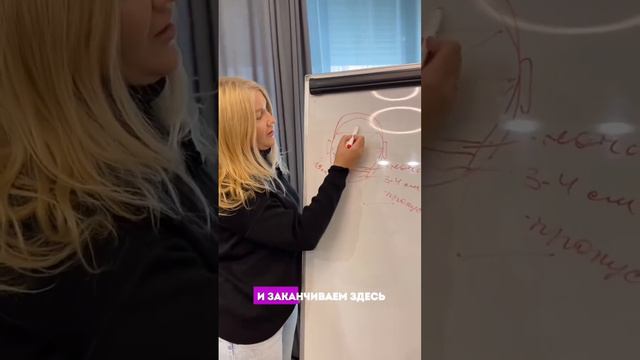 Схема треугольники, для сложных техник окрашивания