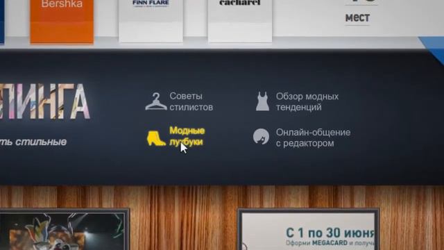 Mega Shopping Mall website presentation