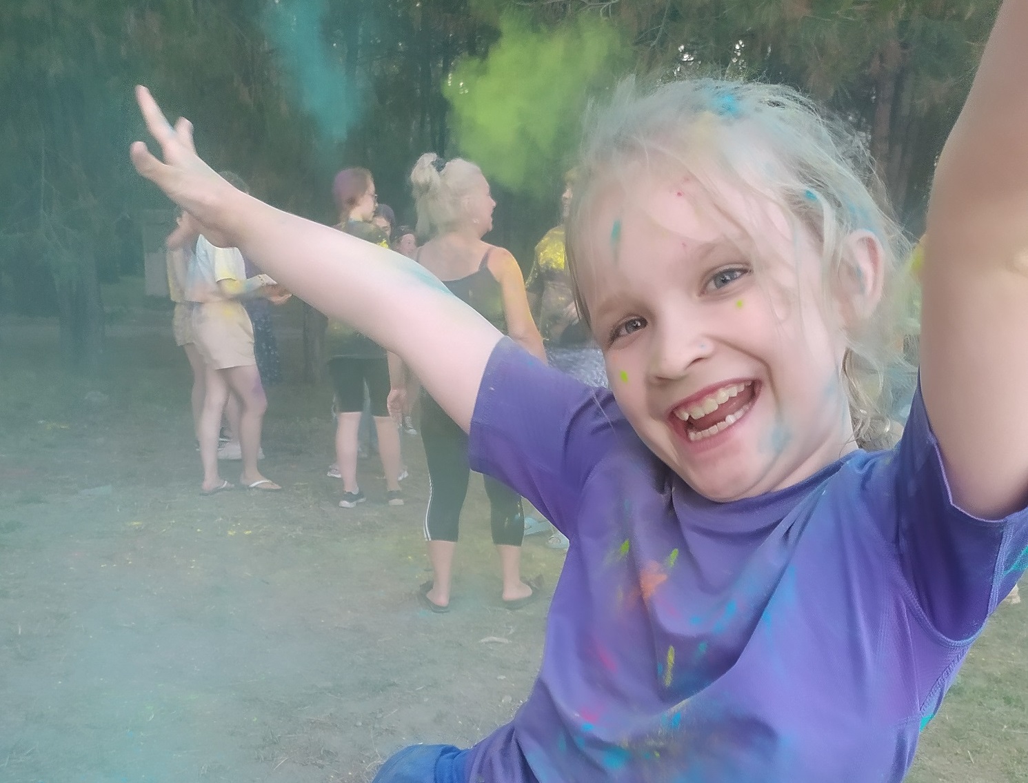 Немного лета )))) Праздник с красками Холли, дискотека, фестиваль, цветные люди, фест красок, краска