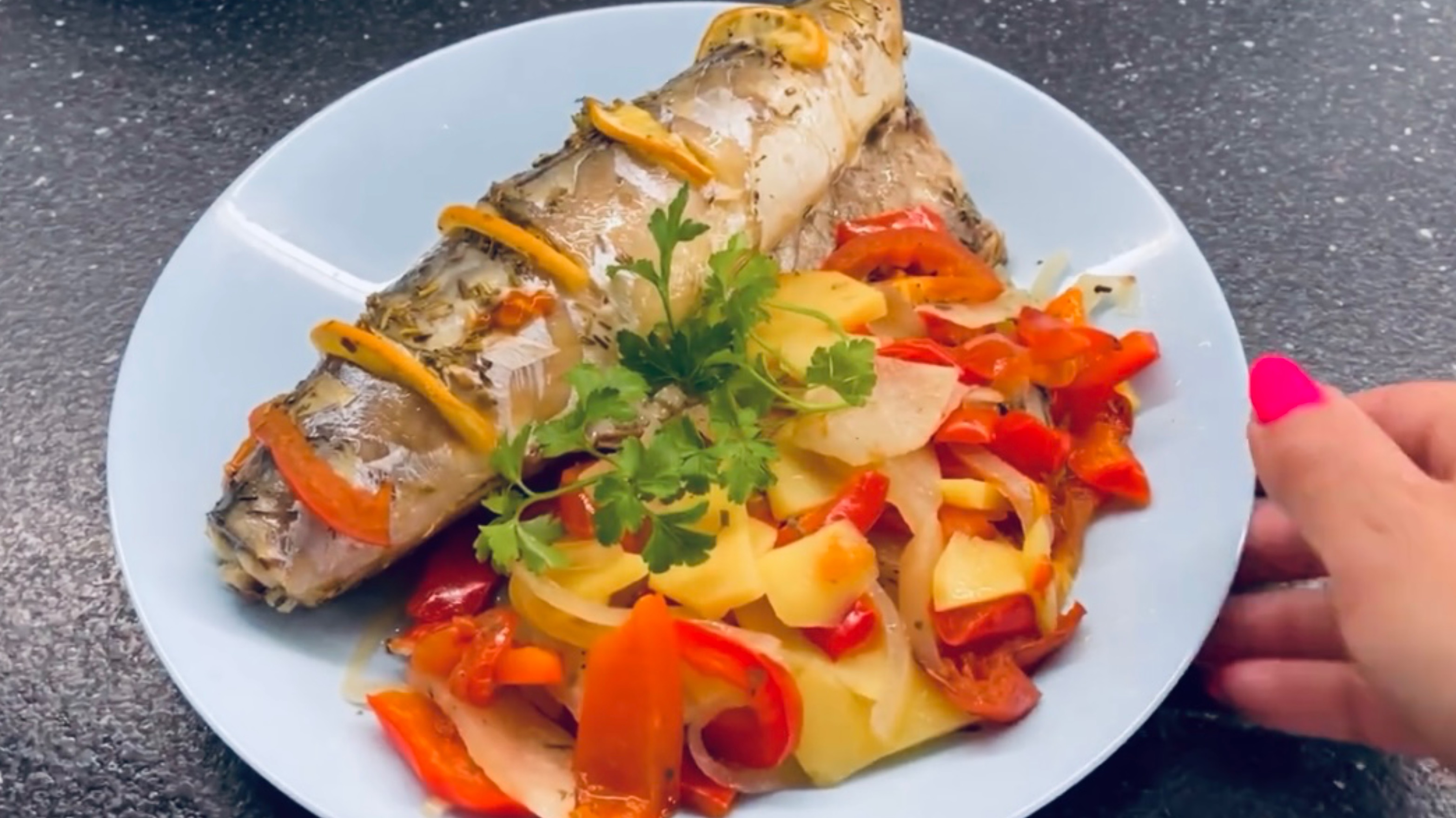 Скумбрия на овощной подушке. Идеальный ужин ПП 👍