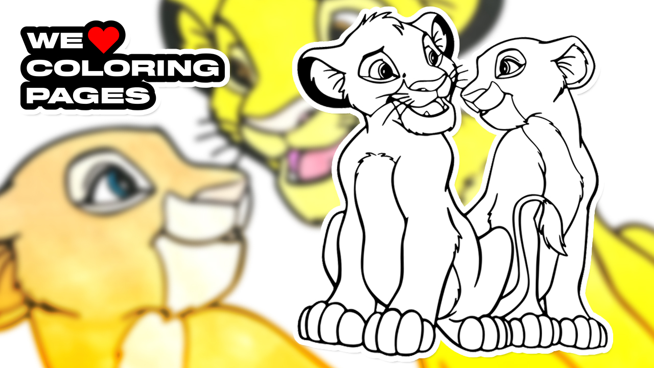 #36 Симба Король Лев Раскраска | МЫ ❤️ РАСКРАСКИ