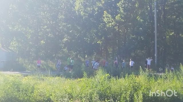 12.07.2024 Забег по стадиону на тренировке по биатлону