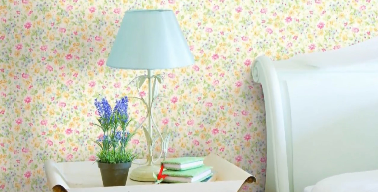 Узор в цветочек в интерьере