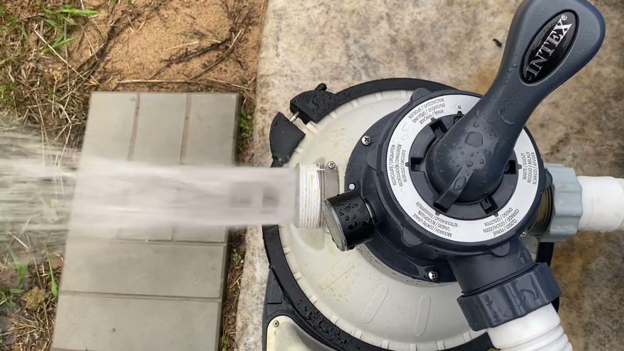 Бассейн Песочный фильтр промывка