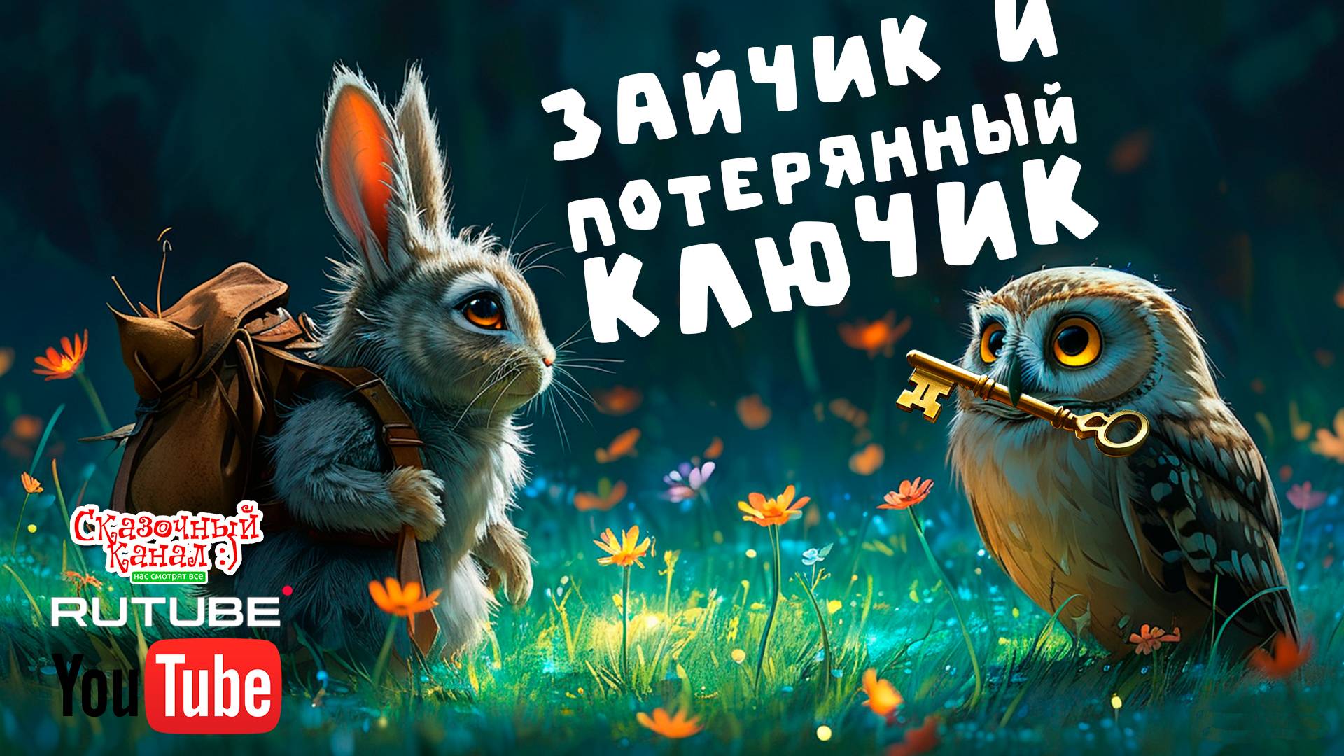 Зайчик и потерянный ключик. Мультфильм для детей.