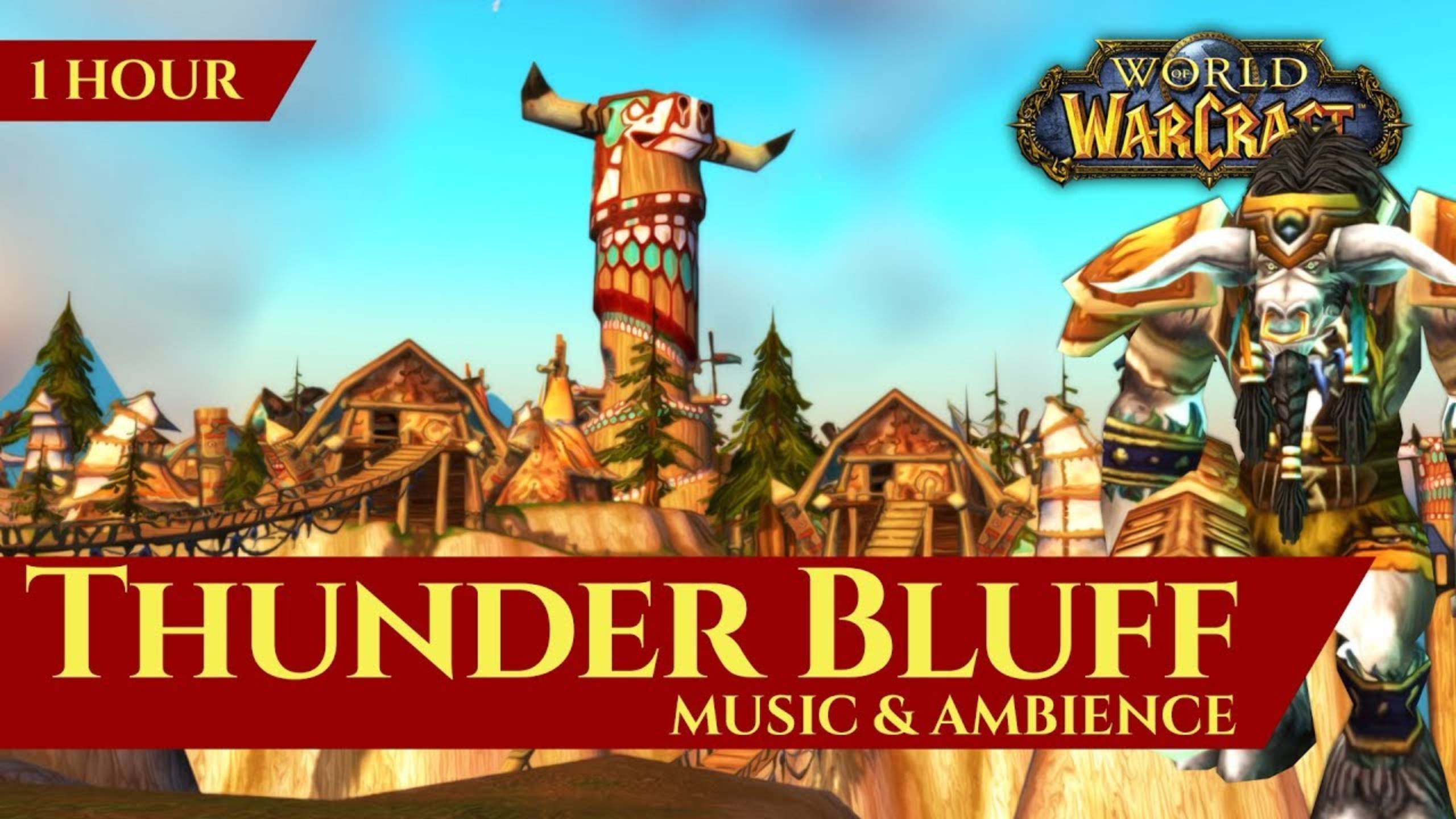 Vanilla Thunder Bluff - Music & Ambience (1 hour, 4K, World of Warcraft Classic)
