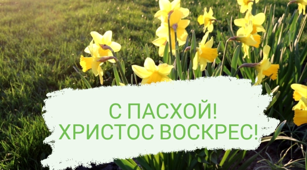 С ПАСХОЙ! ХРИСТОС ВОСКРЕС!