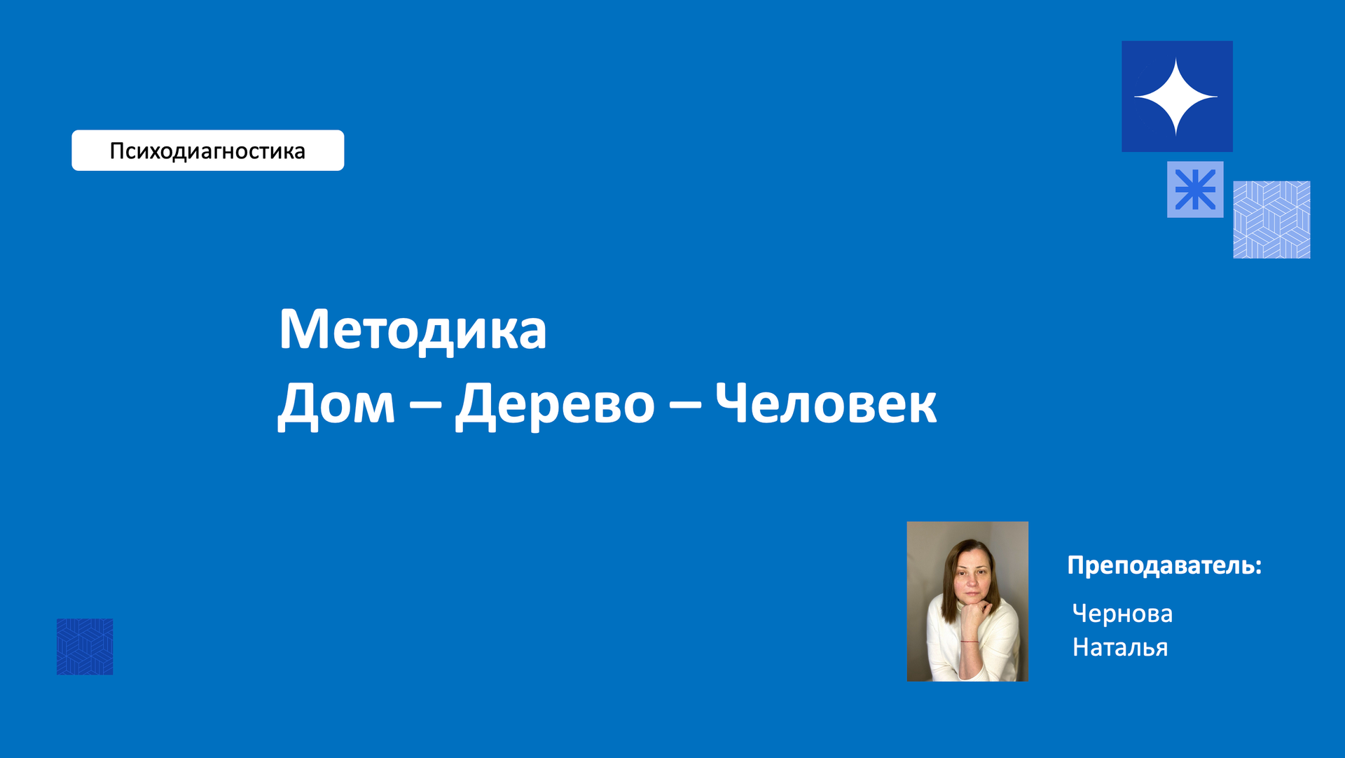 Методика Дом - Дерево - Человек Дж. Бука. Лекция 5