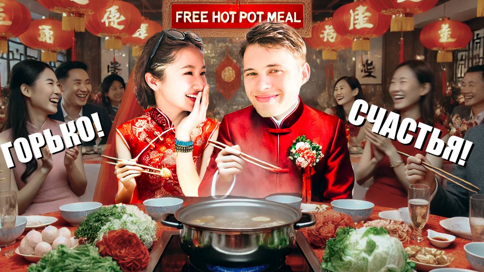 Эксперимент: Жена КИТАЯНКА =  бесплатный ужин в хого