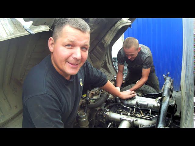 Последствия гидроудара на двигателе 4D32. MMC Canter.