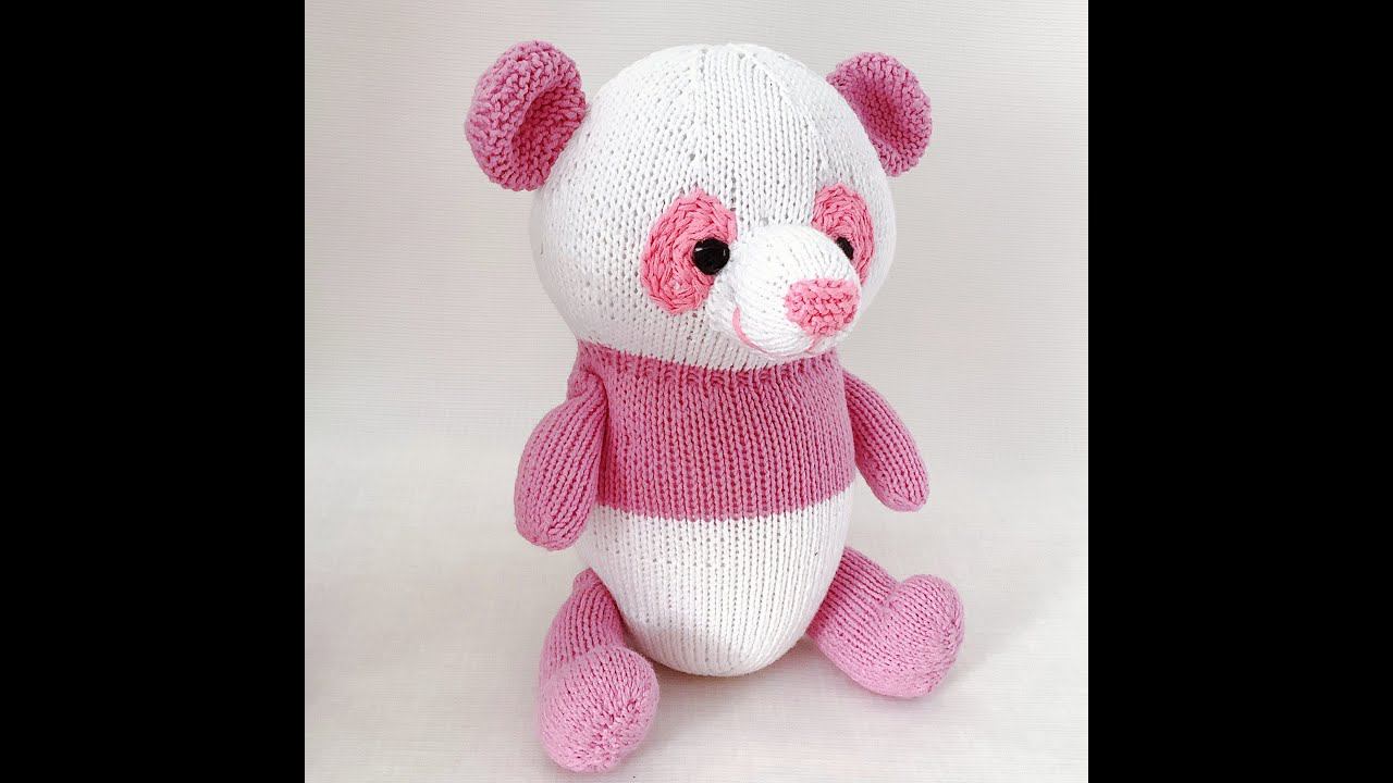 МИлашка Панда. Мягкие игрушки своими руками. Вязание спицами.