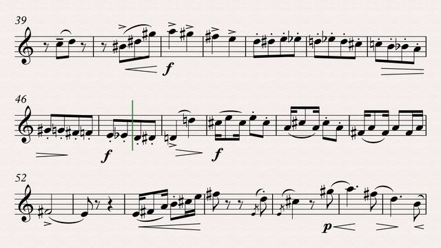 Дебюсси К. "Маленький негритёнок" видео-минусовка и ноты для саксофона-альта, темп 100